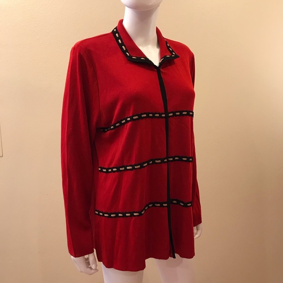 Misook | Jackets & Coats | Exclusively Misook Designer Knit Jacket ...